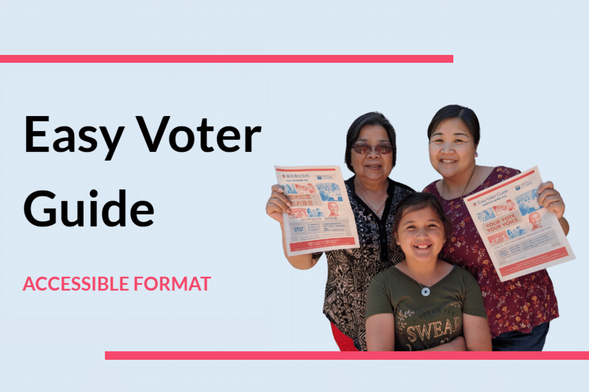 Easy Voter Guide - plain text & audio - CaVotes by the LWVCEF